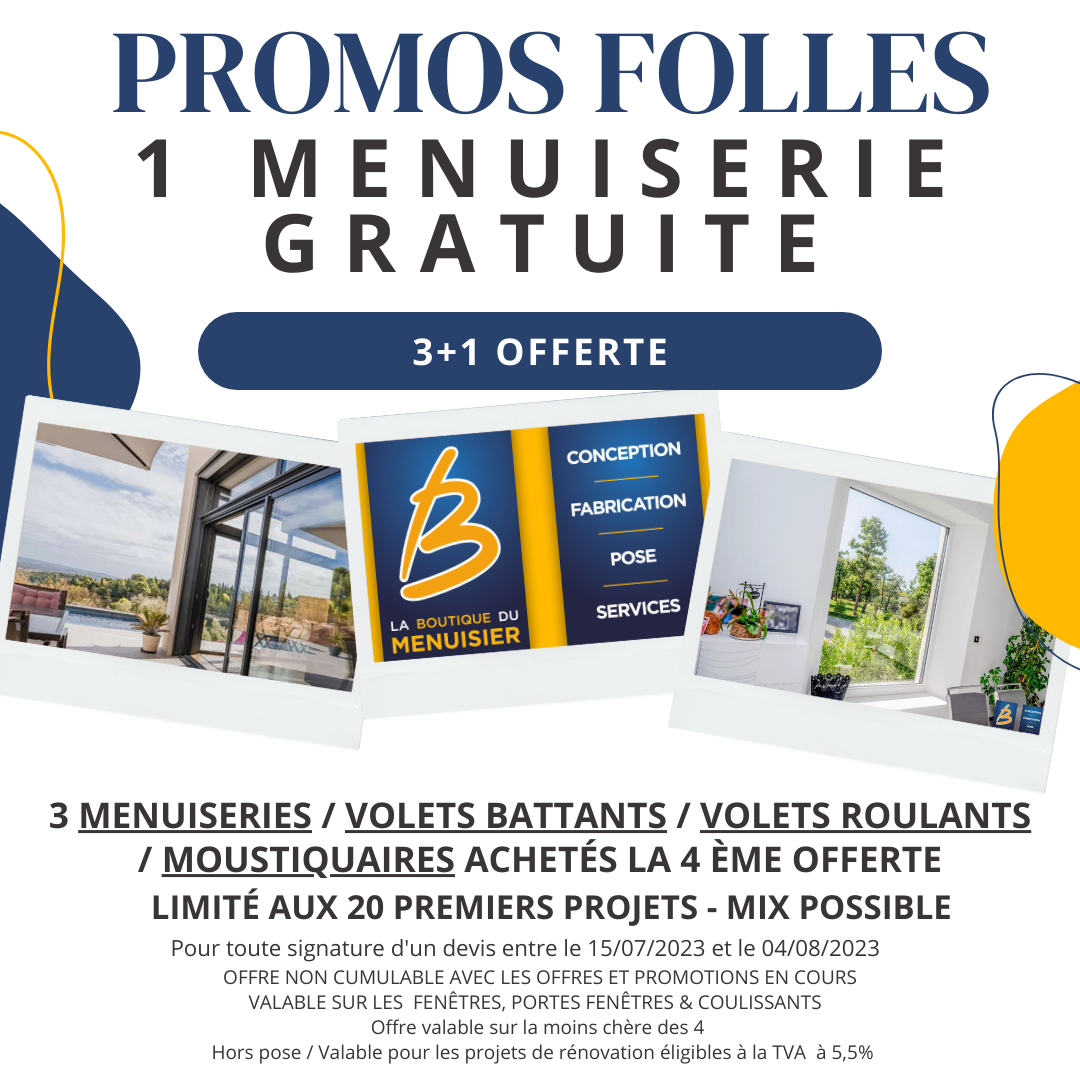 Offre promotionnelle exceptionnelle - La Boutique du Menuisier Muret ...